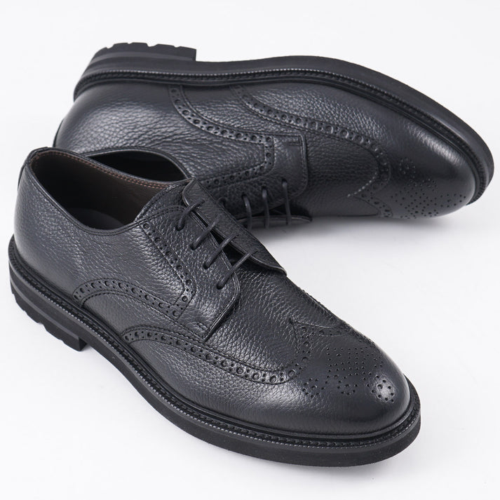 Fedeli Deerskin Wing Tip Derby – Top Shelf Apparel