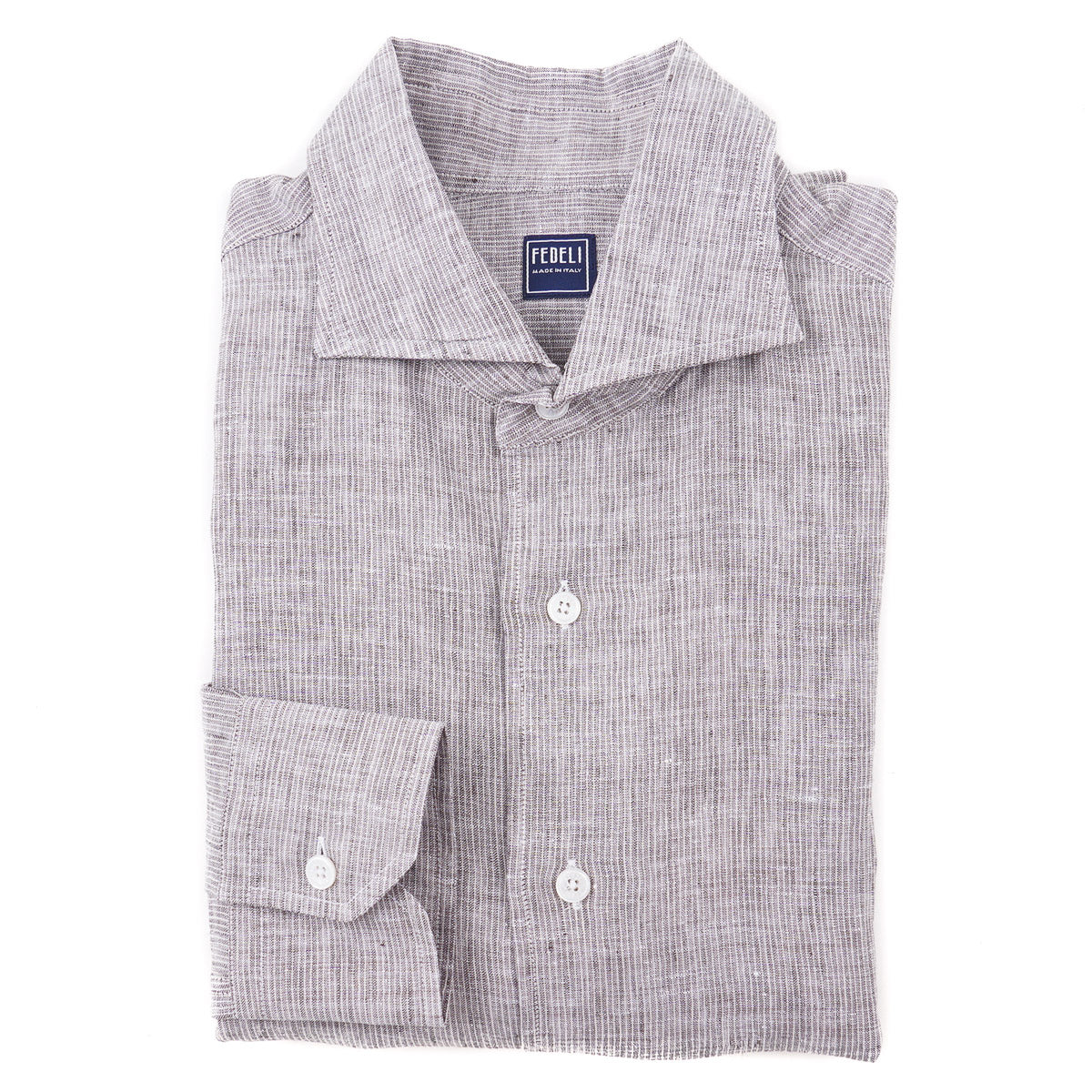 Fedeli 'Roby' Slim-Fit Linen Shirt – Top Shelf Apparel